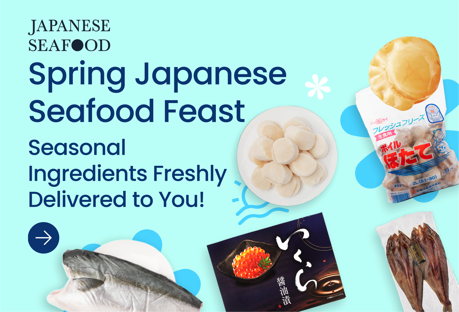 Spring Japanese Seafood Feast | Seasonal Ingredients Freshly Delivered ...