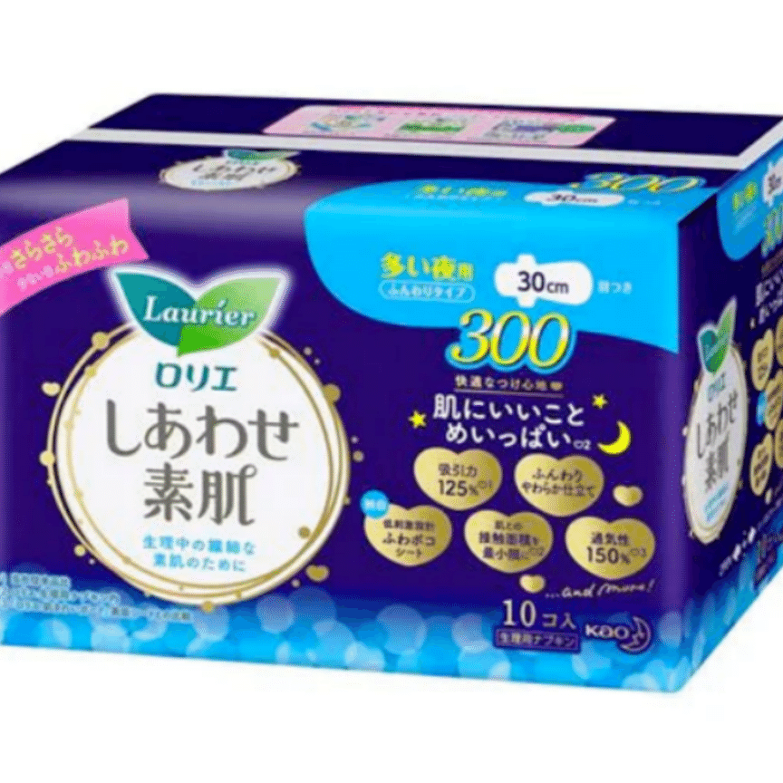 Get Kao Laurier Sanitary Pads, 30 cm, Pack of 10 Delivered | Weee ...