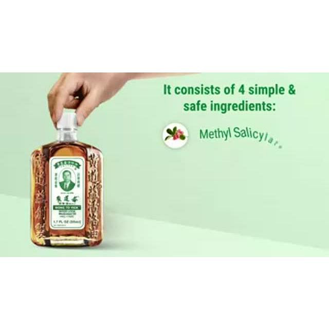 Get Wong to Yick -- Wood Lock Medicated Oil, Herbal Pain Relief for ...