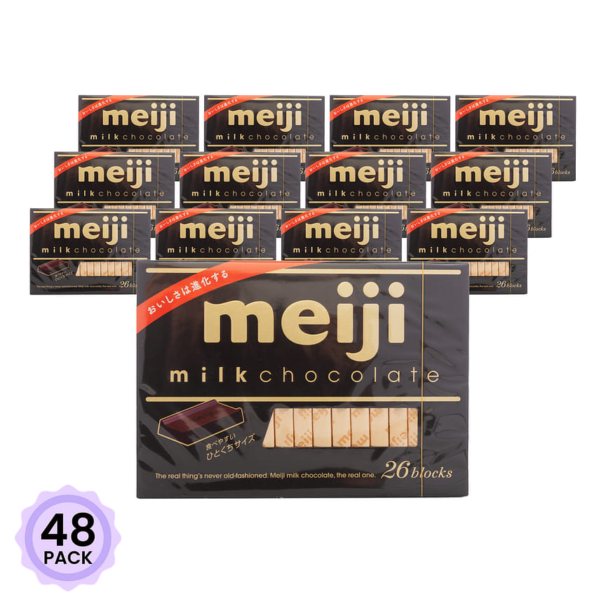 Get Meiji Milk Chocolate 26pcs 120 g*48 pack Delivered | Weee! Asian Market