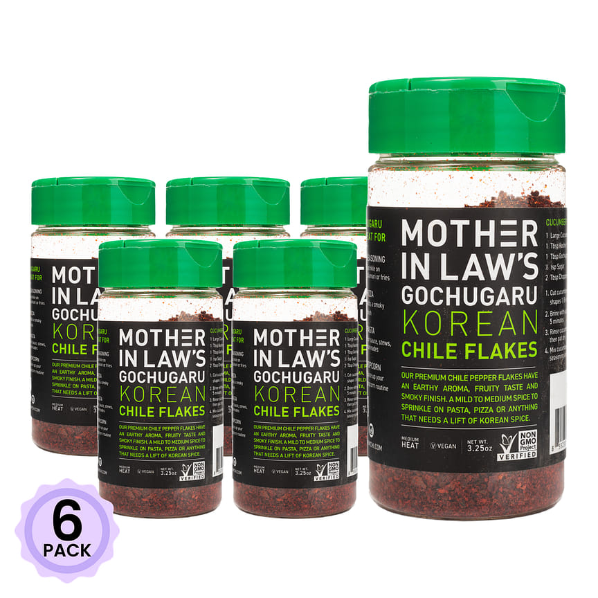 Get Mother in Law's Gochugaru Korean Chile Flakes 3.25 oz*6 pack ...