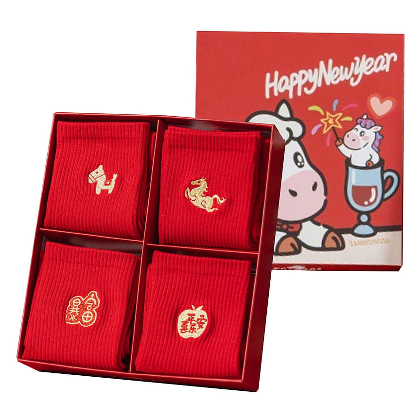 Get 2026 Lunar New Year Red Socks - Year of the Horse 1 each Delivered ...
