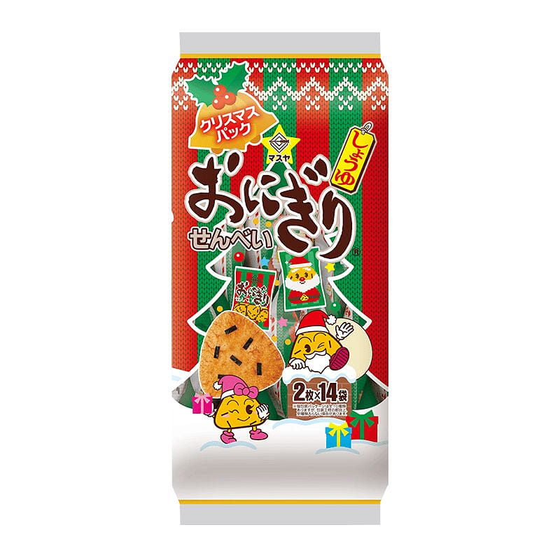 Onigiri Senbei Xmas Rice Crackers 14 bags 1 each - Weee!