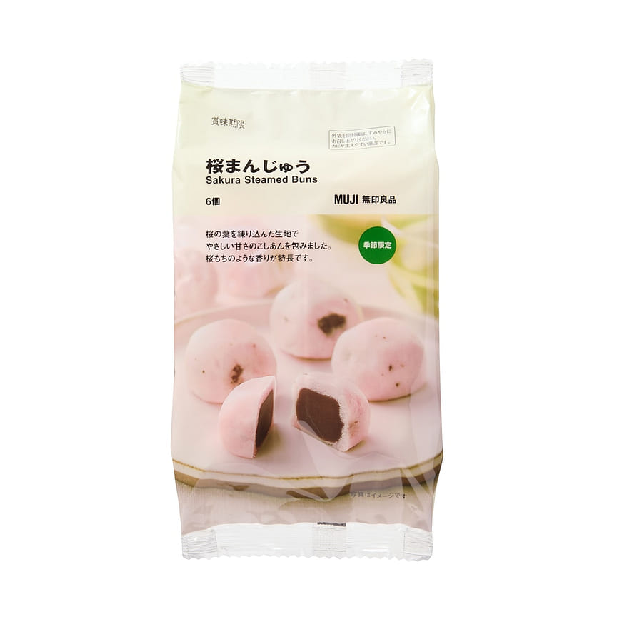 Get MUJI Sakura Manju 6 pcs 1 pack Delivered | Weee! Asian Market