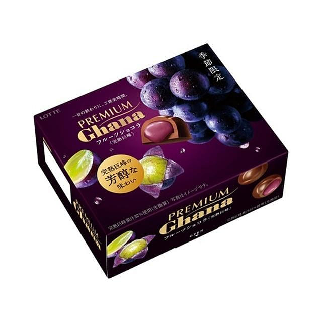 LOTTE 水果巧克力 熟巨峰葡萄味 65g 1 份 - Weee!