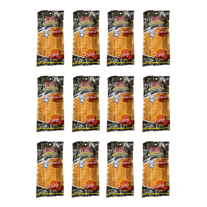Bento Seafood Squid Snack Angry Spicy pack of 12 - Weee!