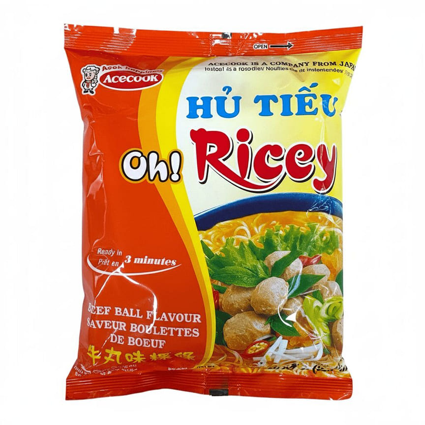 Get Oh! Ricey Beef Ball Flavor Instant Rice Noodles 1 pack Delivered ...