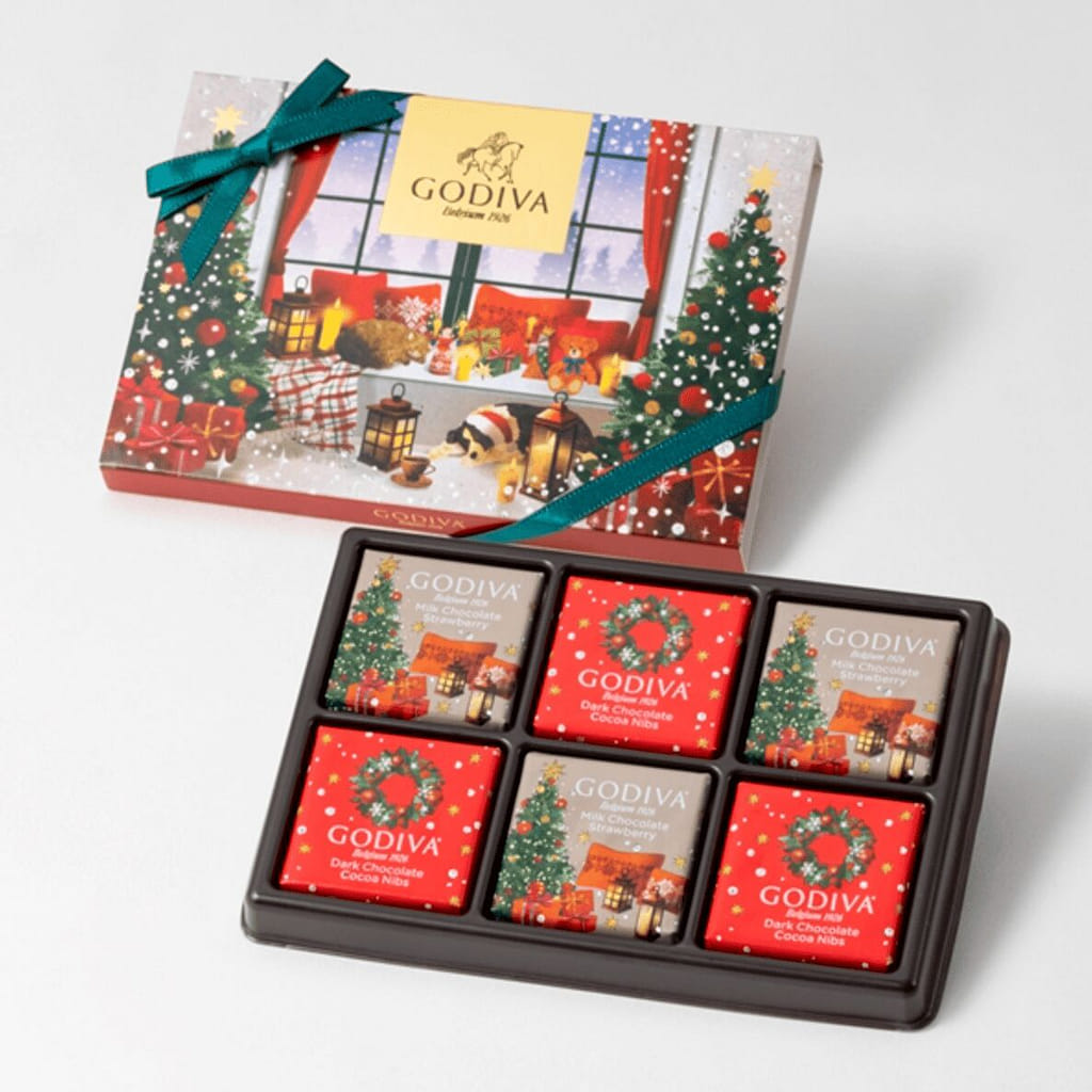 Get GODIVA Christmas Chocolate 6pcs 1 box Delivered | Weee! Asian Market