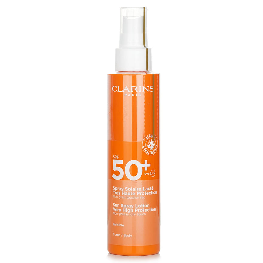 รับ Clarins Sunscreen Spray Body Lotion SPF50 Lightweight and easy to ...