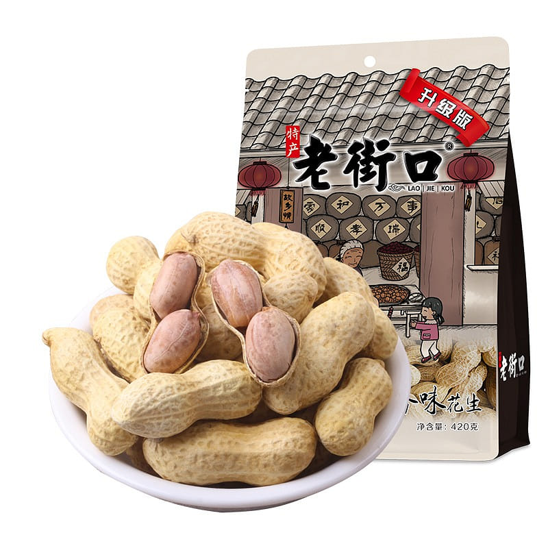 Get Laojiekou Garlic Peanuts 420g 420 g Delivered | Weee! Asian Market