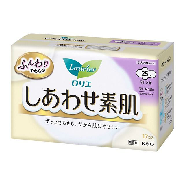 รับ Kao Laurier 25cm Happy Skin Winged Sanitary Pads 17 count จัดส่ง ...