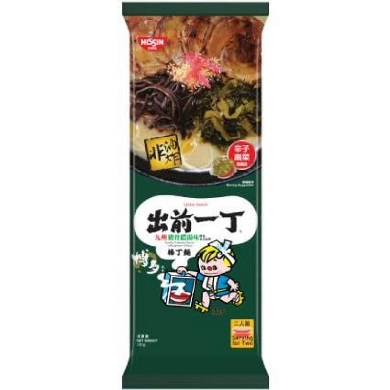 Demae Iccho Bar Noodle Tonkotsu Flavor (w. Takana) 181 g - Weee!