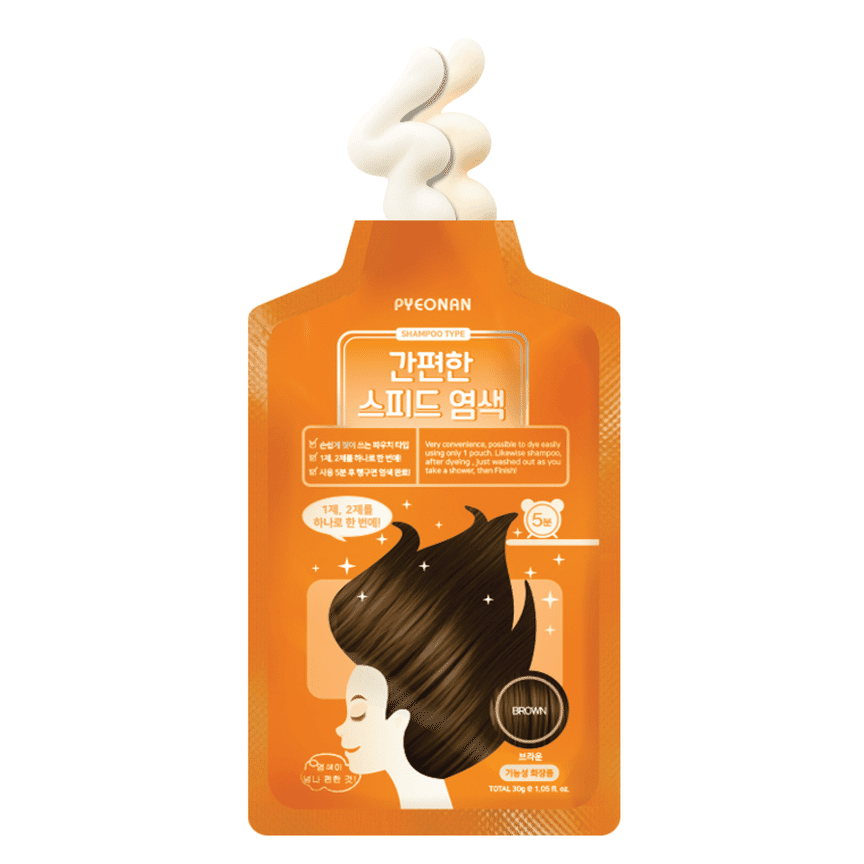Get Pyeonan Brown One Step Hair Color 5pcs Delivered | Weee! Asian Market