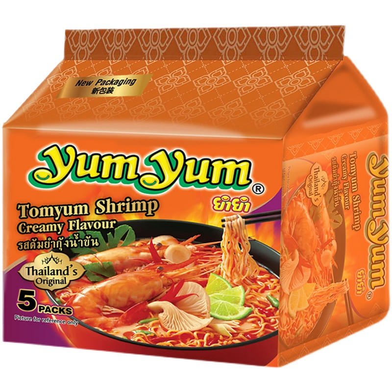 Get Thai Tom Yum thick instant noodles 70g*5 bags Delivered | Weee ...