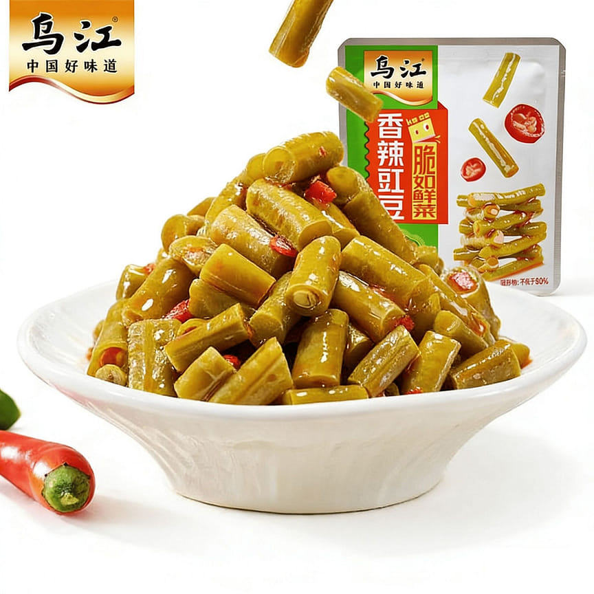 Pickled Mustard Stems, Spicy Cowpea Beans 30 g*3 pack - Weee!