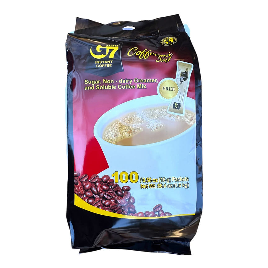 Trung Nguyen G7 3in1 Instant Coffee Large 100 pack 1 each - Weee!