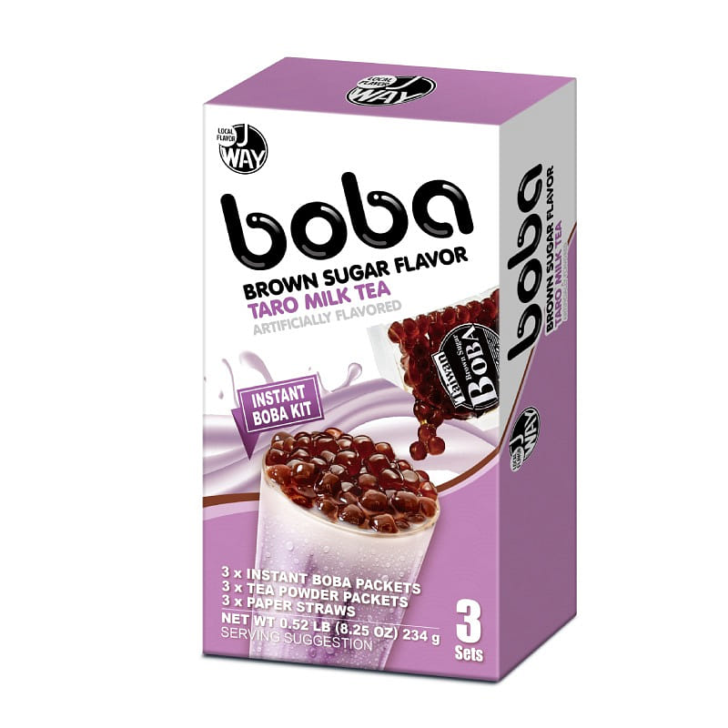 Get J WAY Brown Sugar Boba Bubble Pearl Taro Milk Tea Delivered | Weee ...
