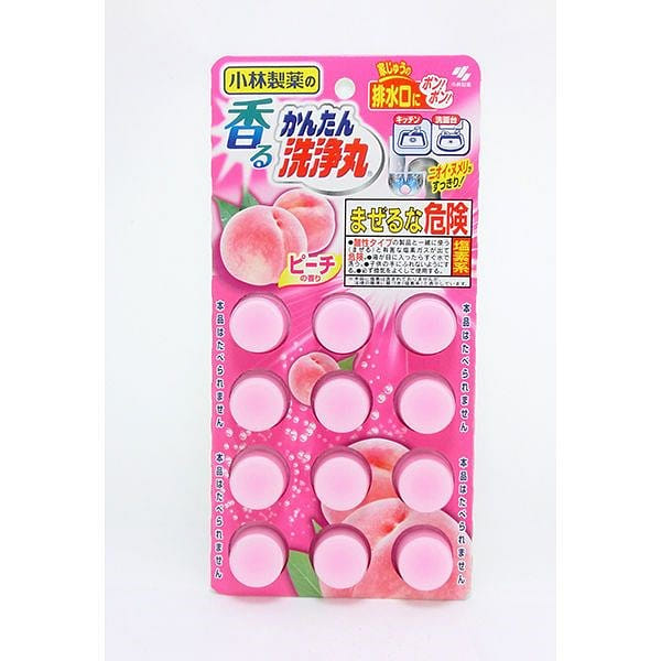 KOBAYASHI Pharmaceutical Drain Cleaning Tablet #Peach - Weee!