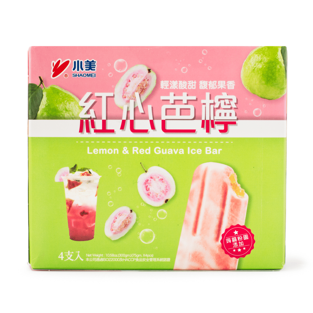Get ShaoMei Lemon & Guava Ice Bar 4pcs Delivered | MásGusto Latino Market