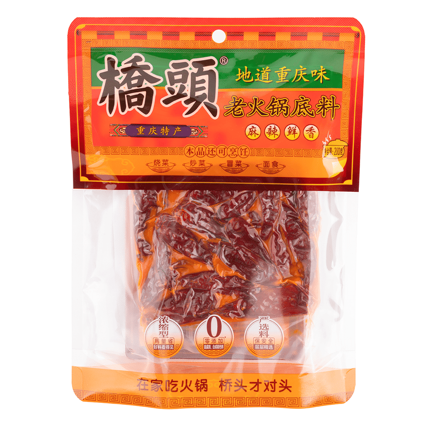 橋頭 地道重慶味老火鍋底料 200 克 - Weee!