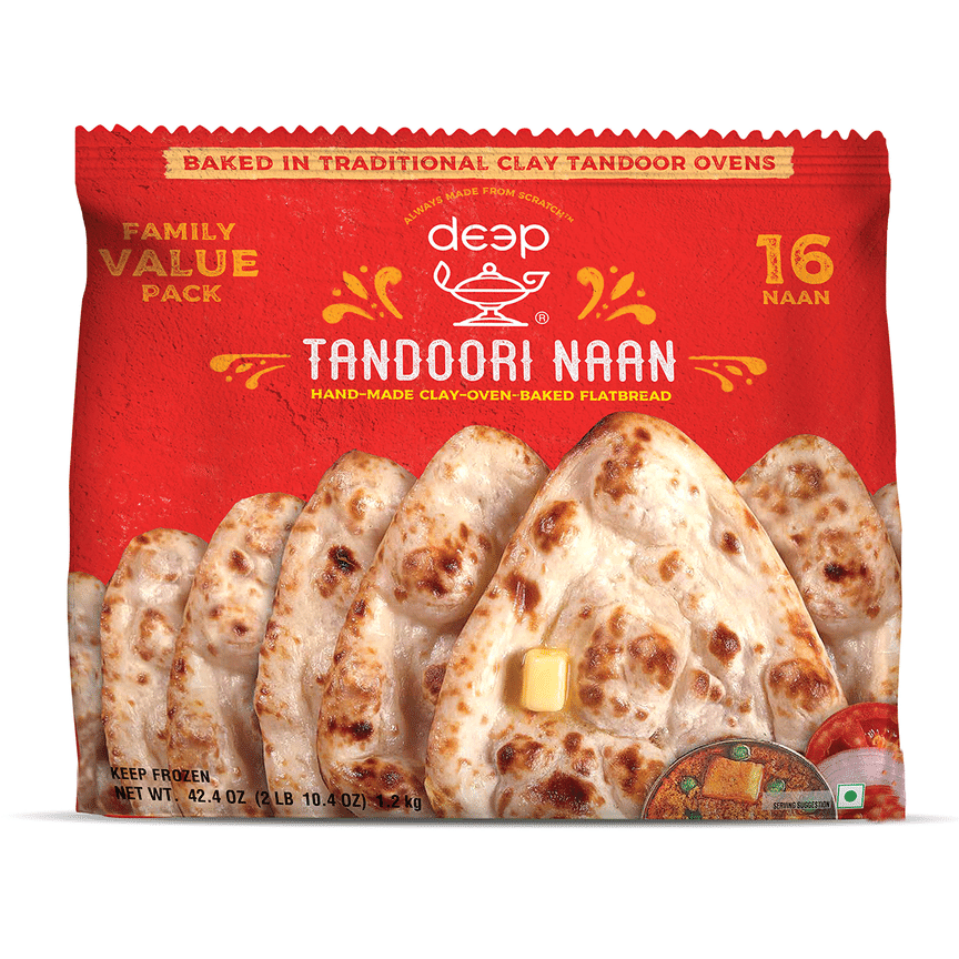 Get Deep ClayOven Tandoori Naan Family Pack, Frozen 42.4 oz Delivered ...