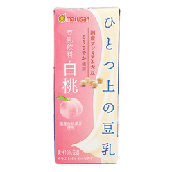 Marusan Soy Milk White Peach Flavor 200 밀리리터 - Weee!